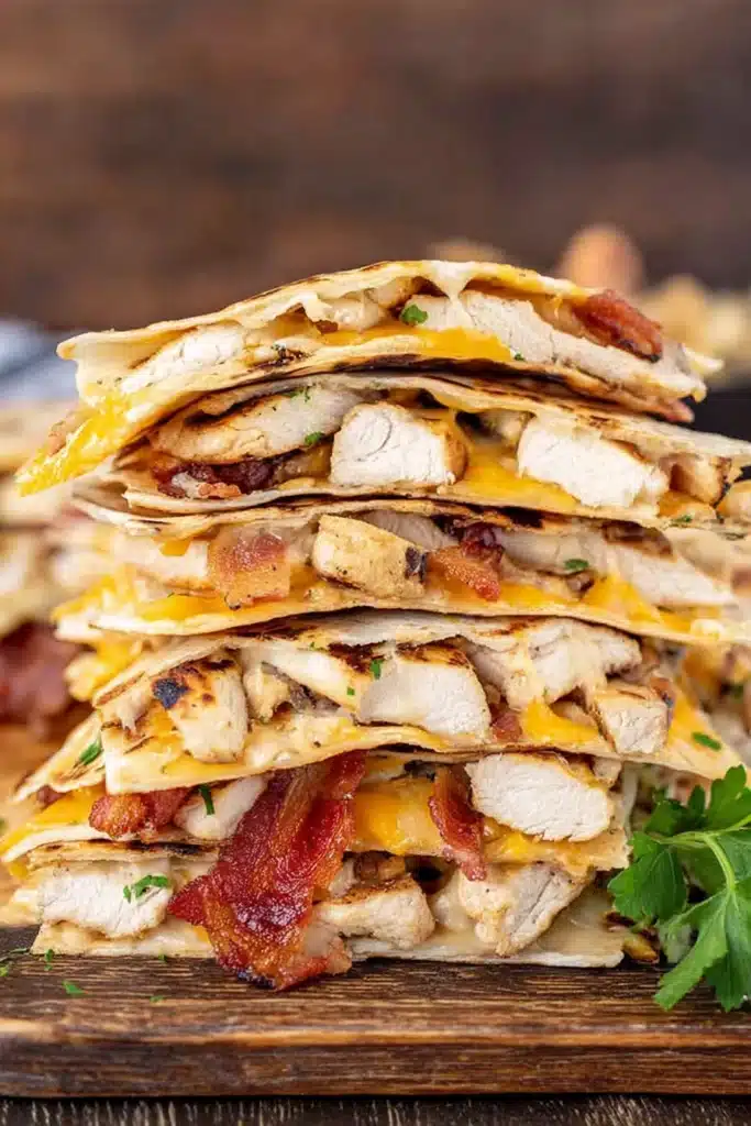 Chicken Bacon Ranch Quesadilla | Amazing Recipe