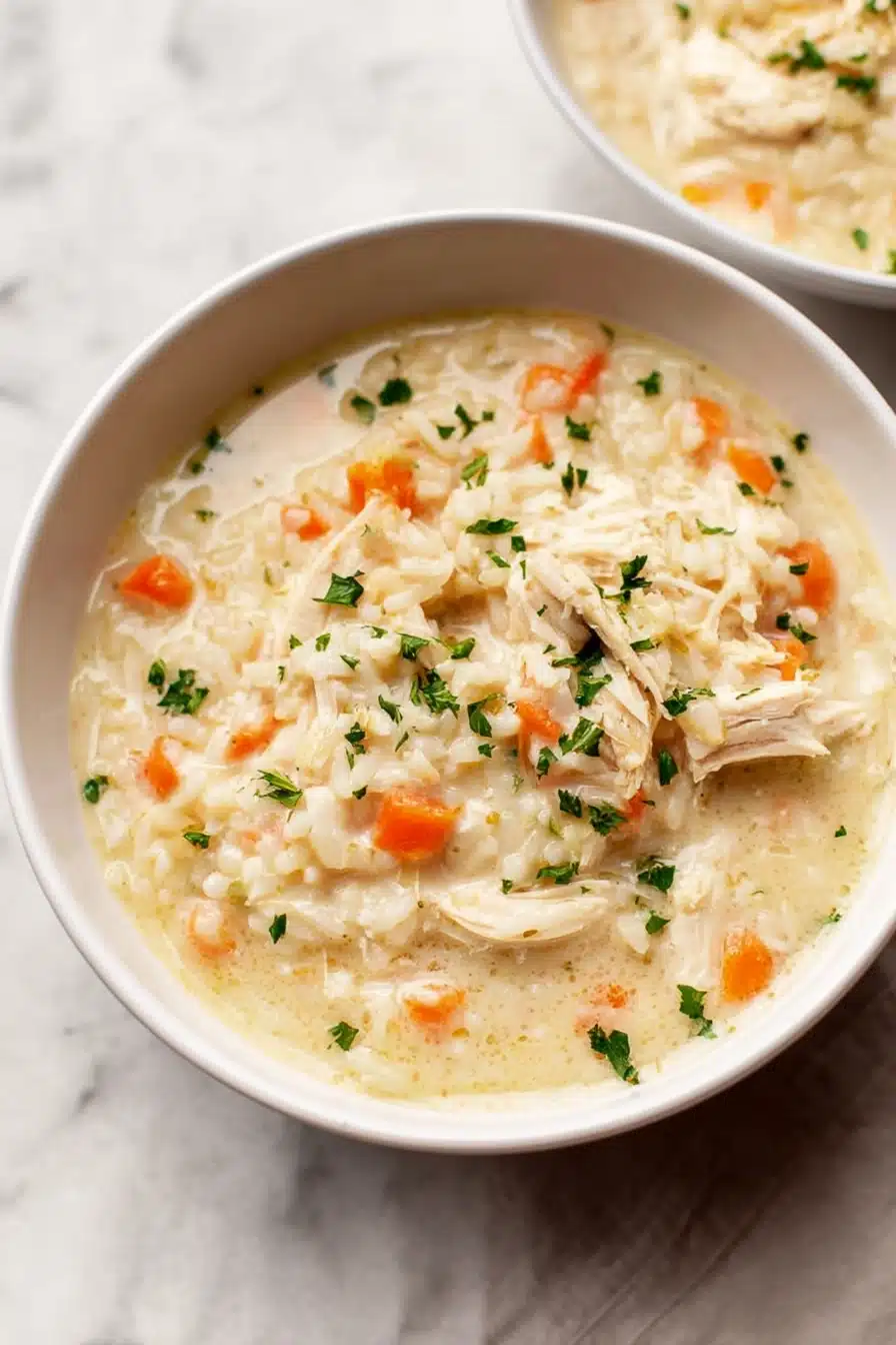Chicken and Rice Soup | Cozy, Creamy, and Quick Comfort