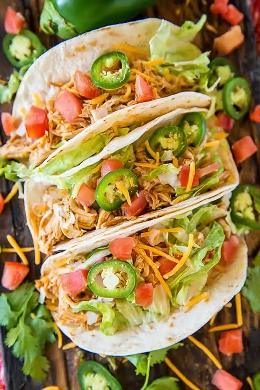 Slow Cooker Queso Chicken Tacos | Amazing, Easy Dinner
