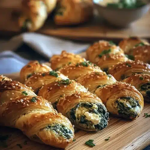 Spinach and Feta Puff Pastry Twists | Easy & Flaky Snack