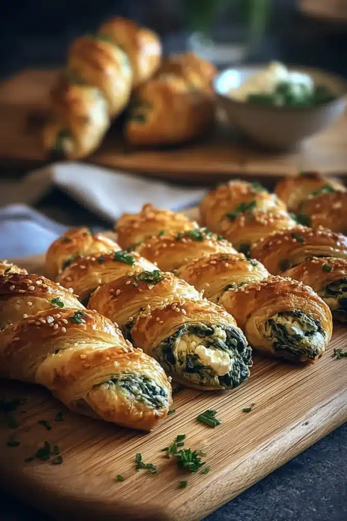 Spinach and Feta Puff Pastry Twists | Easy & Flaky Snack