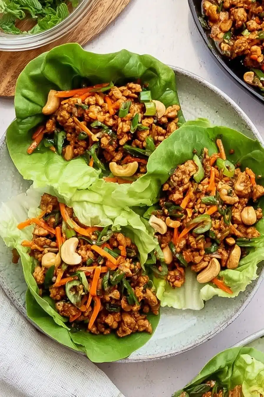 Thai Chicken Lettuce Wraps | Quick, Healthy & Amazing Flavor