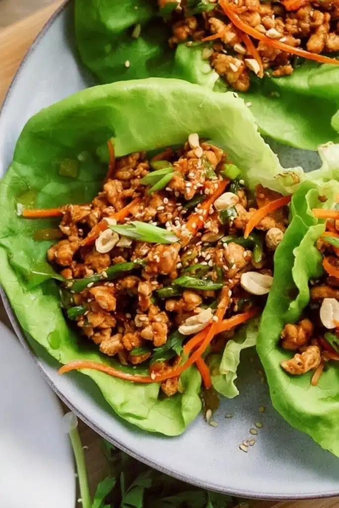 Thai Chicken Lettuce Wraps | Quick, Healthy & Amazing Flavor